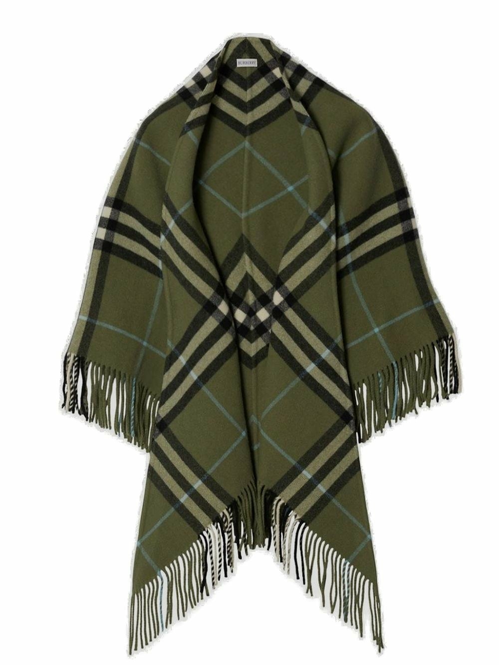 Never Pay Full Price for Burberry Vintage-checked Fringed Cape