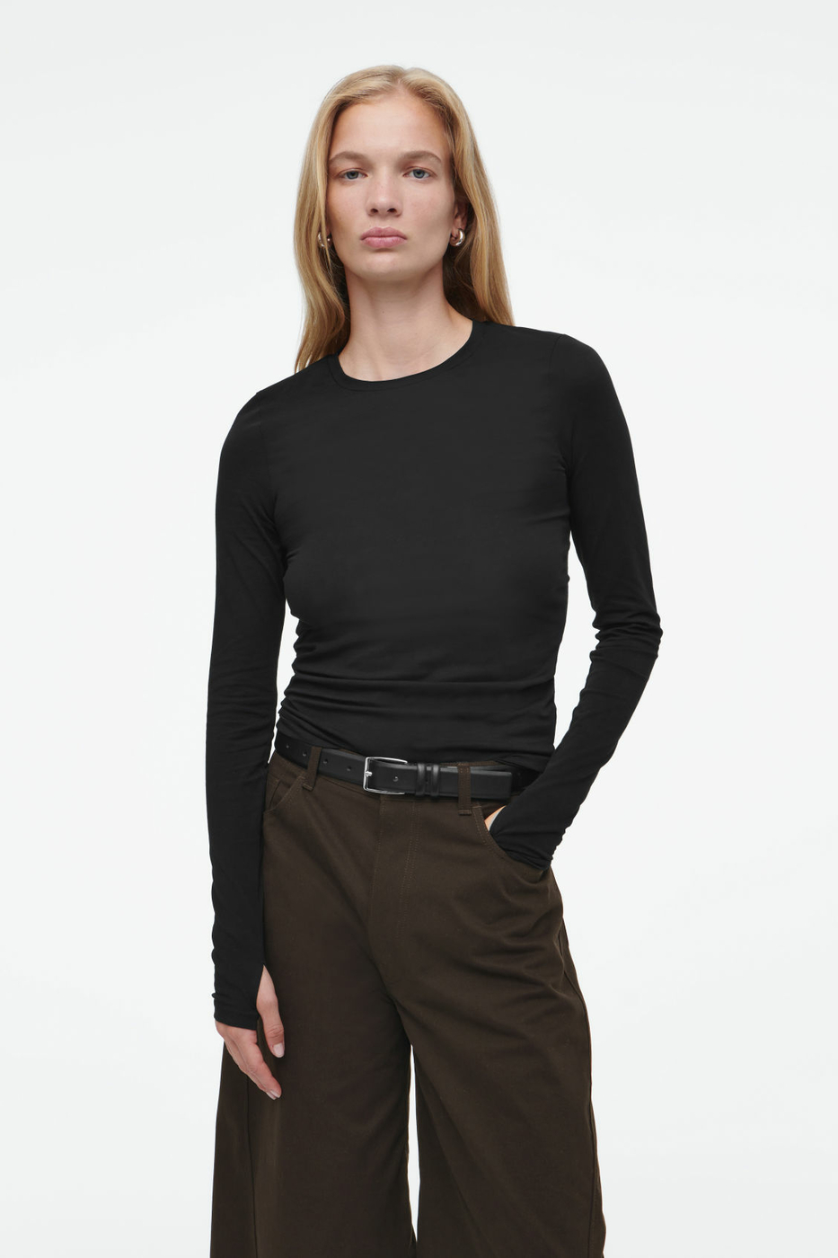 Never Pay Full Price for Slim-fit Long-sleeve Top